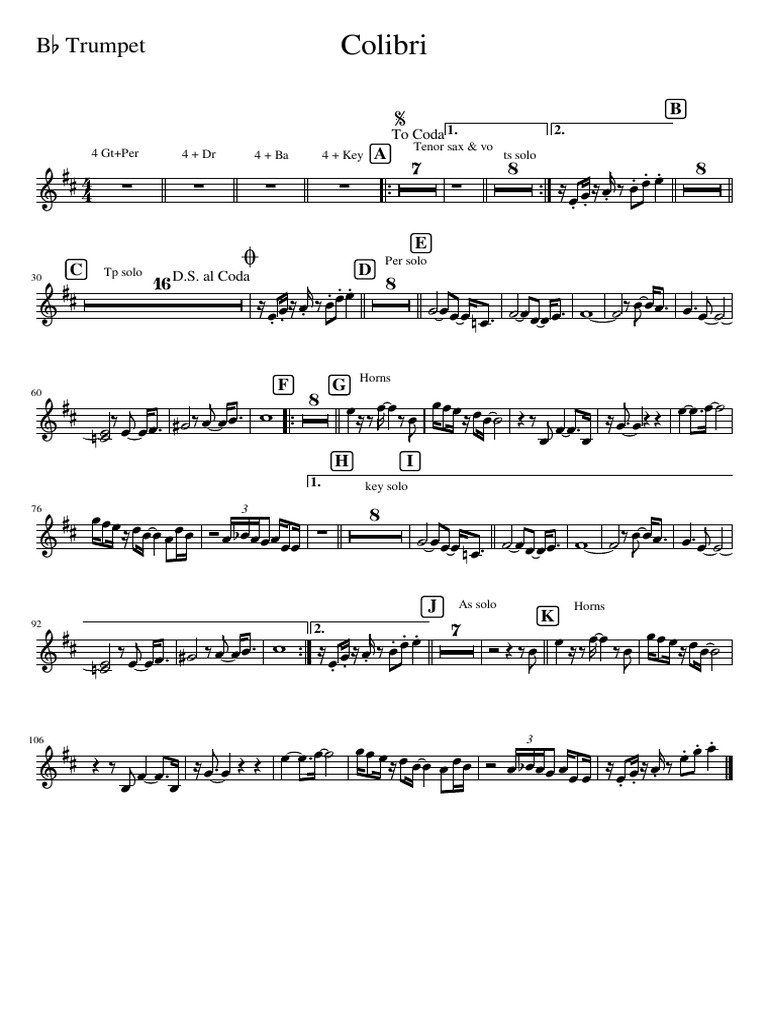 Colibri-Bb Trumpet | PDF | Aerophones | Musical Instruments