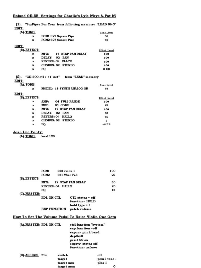 Gr55 Patches Charlie-Jay | PDF