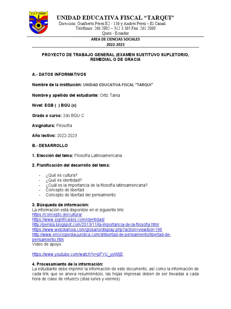 Formato Elaboracion de Un Mini Proyecto | PDF