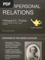 Peplau’s Interpersonal Relations Theory power point.ppt | Nursing | Psychology & Cognitive Science