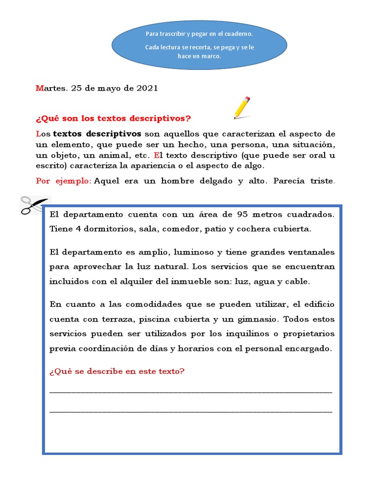 Textos Descriptivos 25 05 2021 | PDF | Tigre