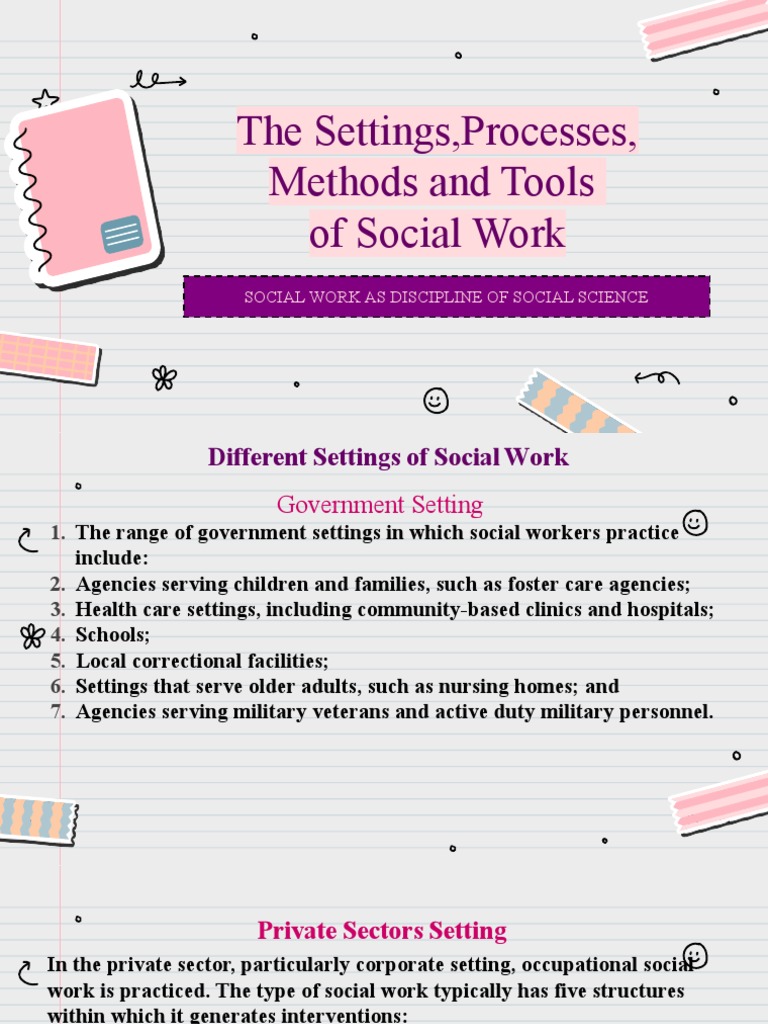 Social Work Settings and Practices Explained | PDF | Social Work ...