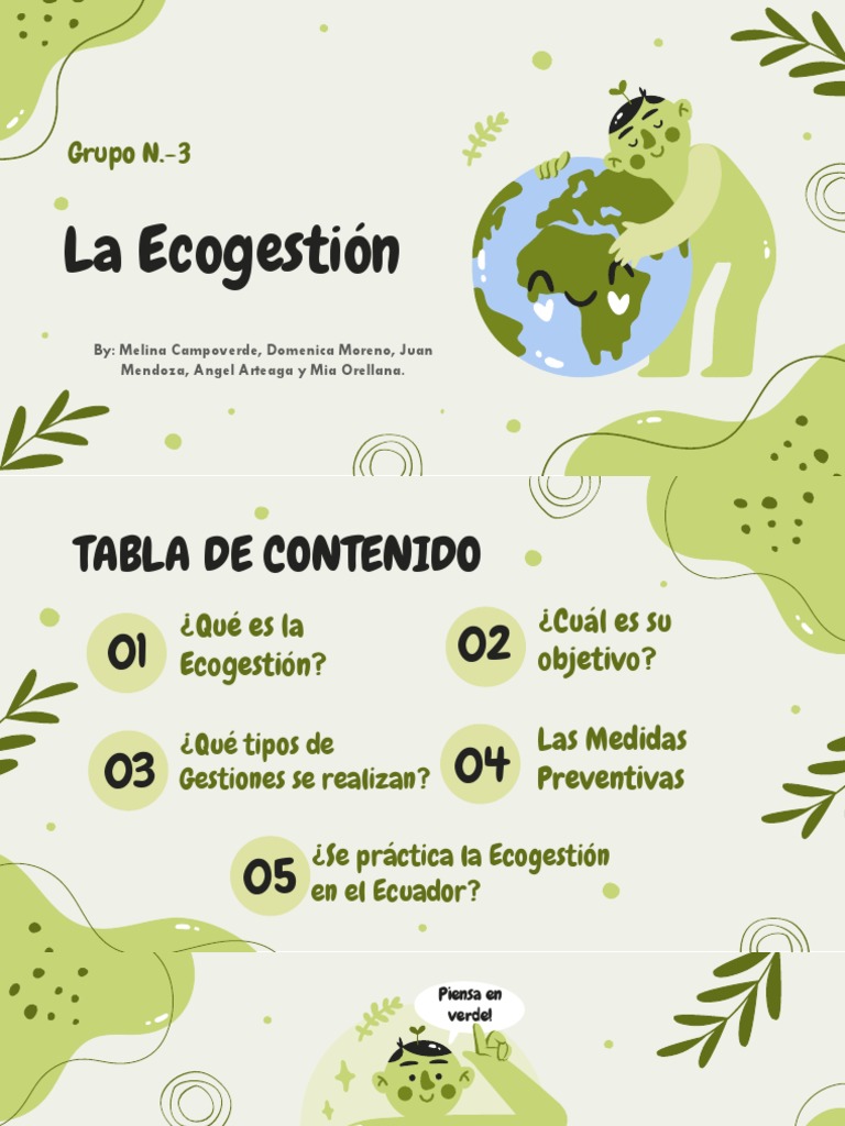 LA ECOGESTION juju | PDF