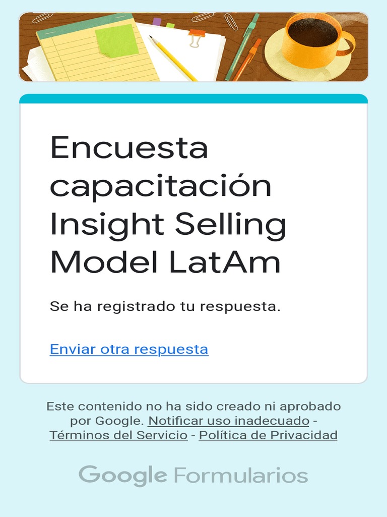 Encuesta Capacitación Insight Selling Model LatAm | PDF