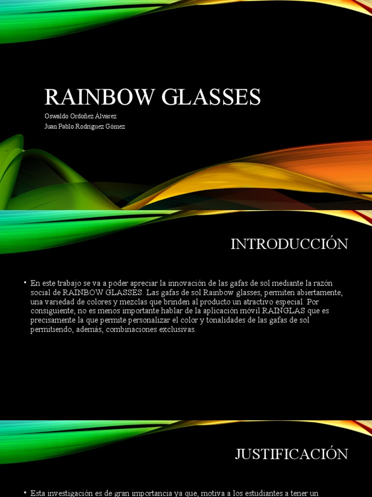 Gafas de Sol Personalizables Rainbow | PDF
