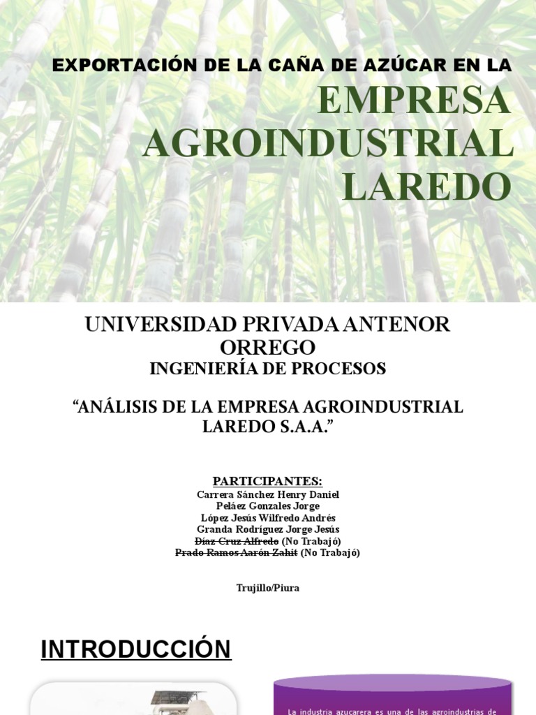 Proceso de Producción de Azucar en Laredo S.A.A | PDF | Azúcar | Dieta ...