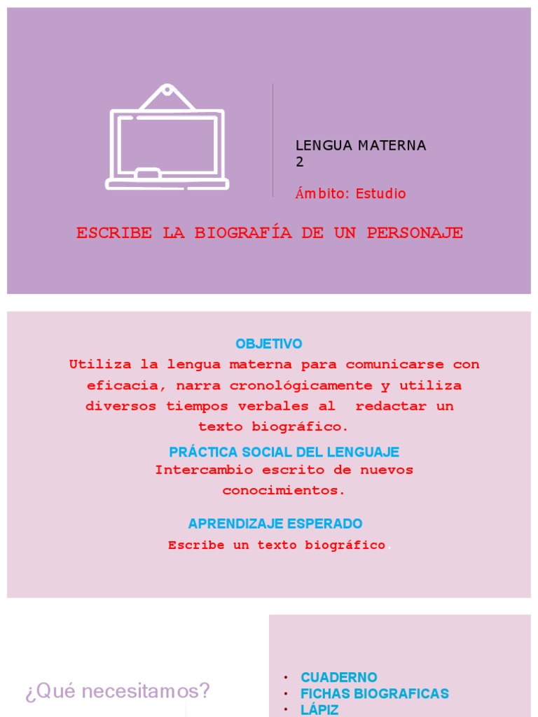 La Biografia de Un Personaje | PDF | Narración | Biografía