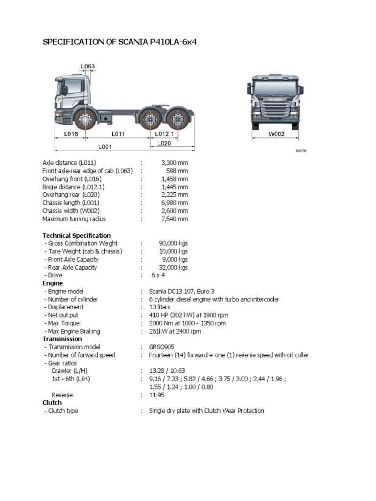 Volume 2-01 Truck Specification | PDF | Truck | Axle