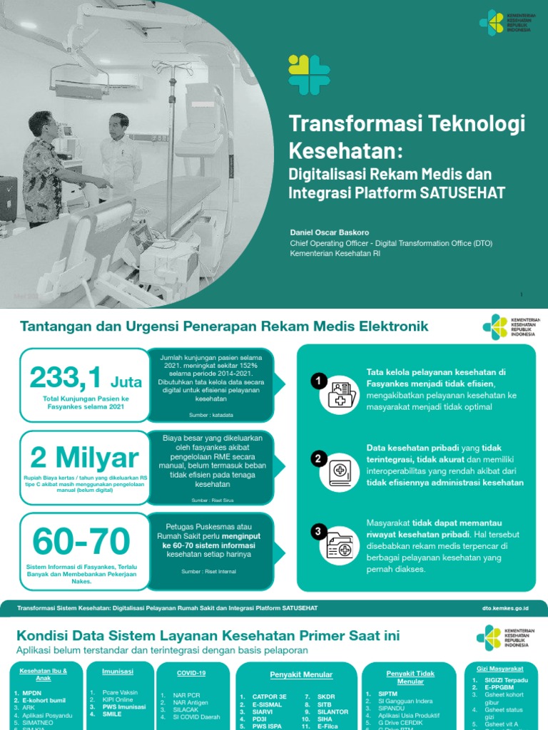 Paparan Pak Oscar Transformasi Teknologi Kesehatan - Digitalisasi Rekam ...