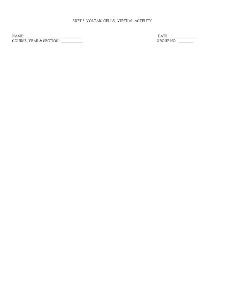 Virtual Lab Electrochemistry | PDF | Redox | Electrode