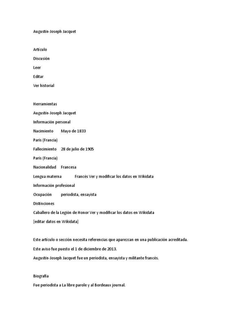 Augustin-Joseph Jacquet | PDF