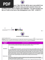 Complete TRF Reviewer | PDF | Educational Assessment | Teachers