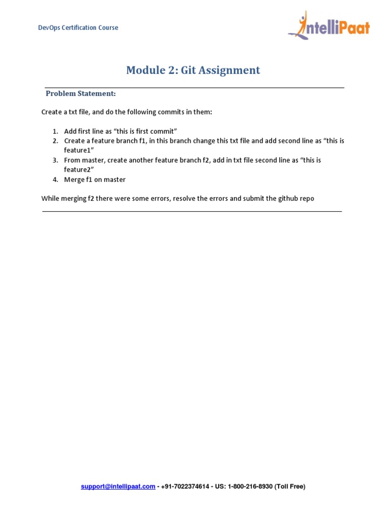 Module 2 GIT Assignment | PDF