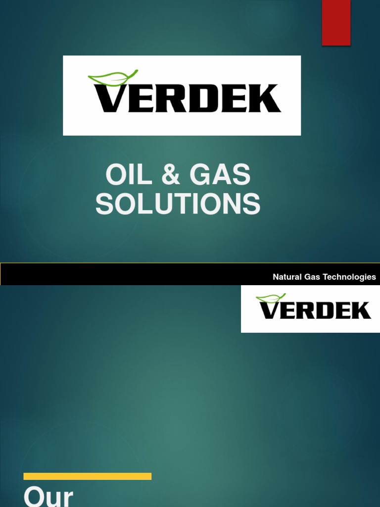 Verdek Oil and Gas Overview | PDF