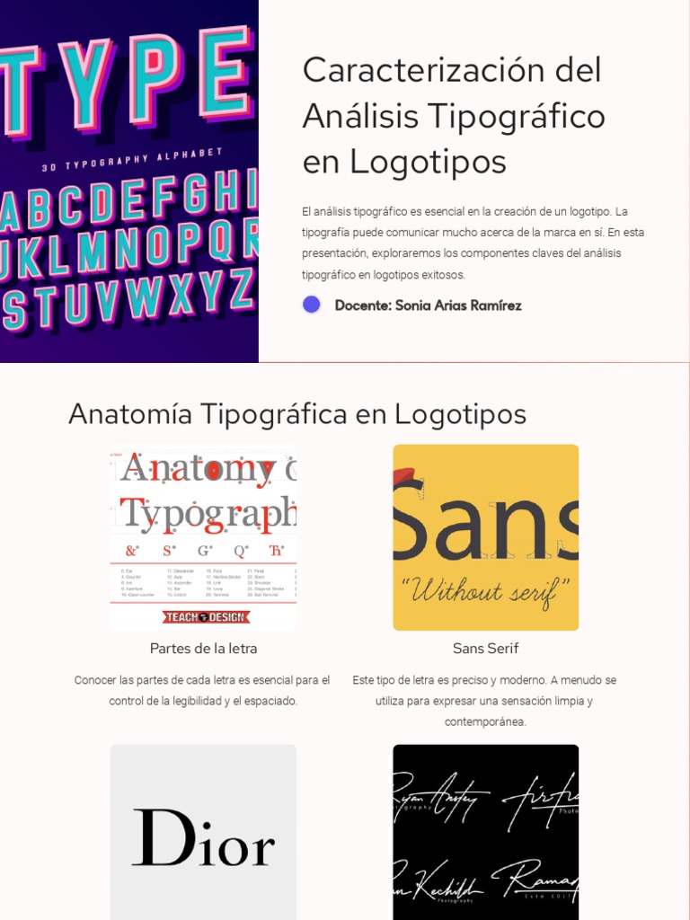 Caracterizacion Del Analisis Tipografico en Logotipos | PDF | Tipografía | Serif
