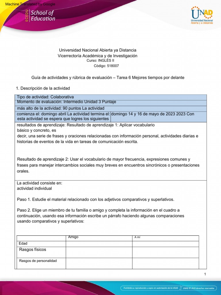 Activity Guide and Evaluation Rubric Unit 3 - Task 6 - Better Times ... Activity Guide and Evaluation Rubric Unit 3 - Task 6 - Better Times ...