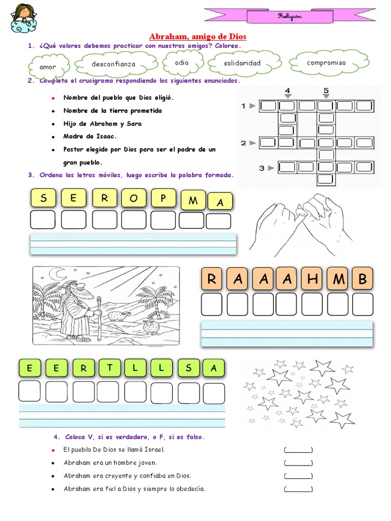 Ficha Religión Abraham Amigo de Dios | PDF