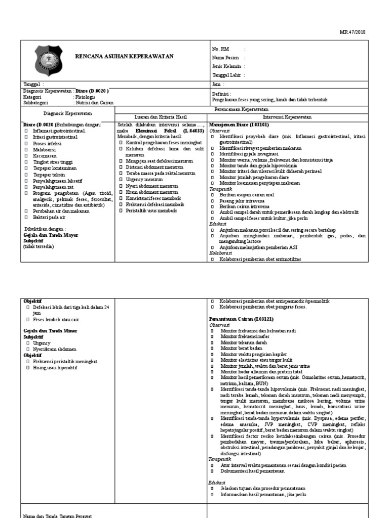 Diare (D.0020) | PDF