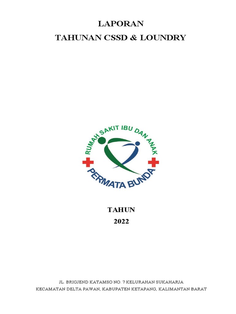Laporan Tahunan CSSD & Loundry 2022 | PDF