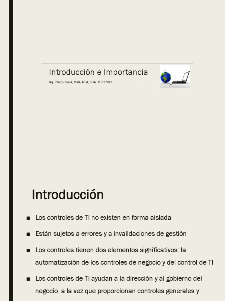 Control Interno en Ti | PDF | Auditoría | Riesgo
