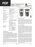 Quartzoid Bulb Sprinkler Specifications | PDF | Fire Sprinkler System