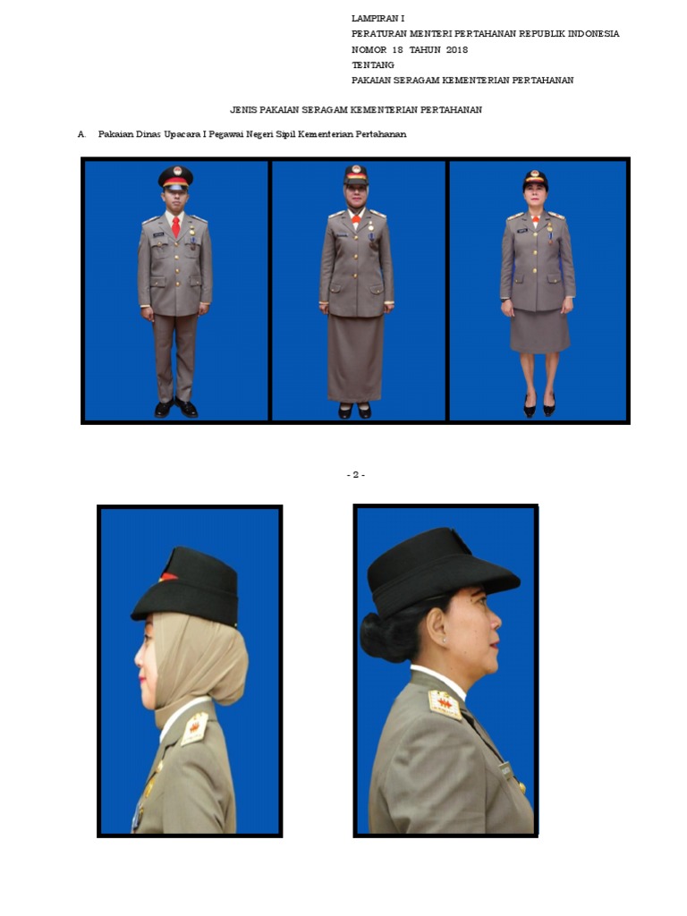 Lampiran Permenhan No 18 THN 2018 | PDF