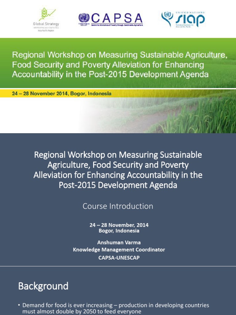 To Enhance Understanding On Sustainability and Current Scientific ...