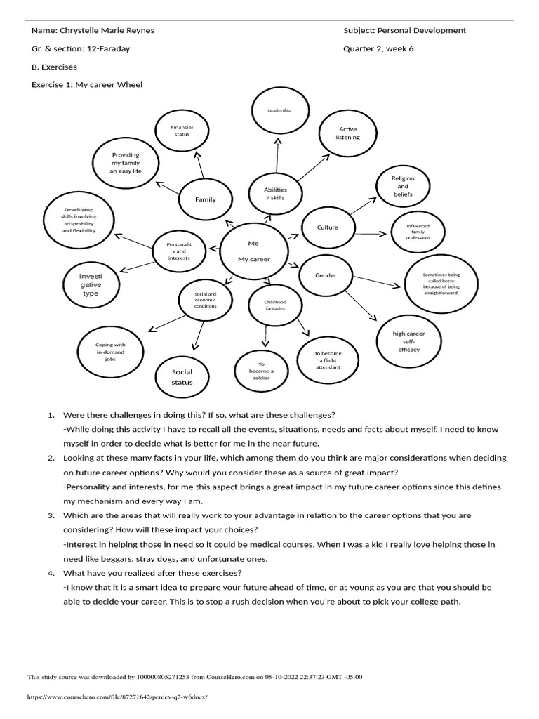 Perdev q2 w6 | PDF | Goal | Veterinary Medicine