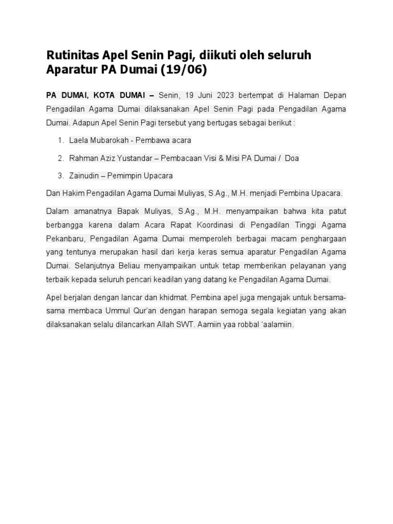 Format Penulisan Berita Terbaru | PDF