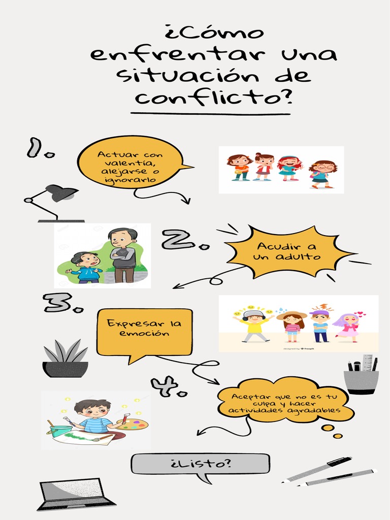 Infografia para evitar conflicto en niños | PDF