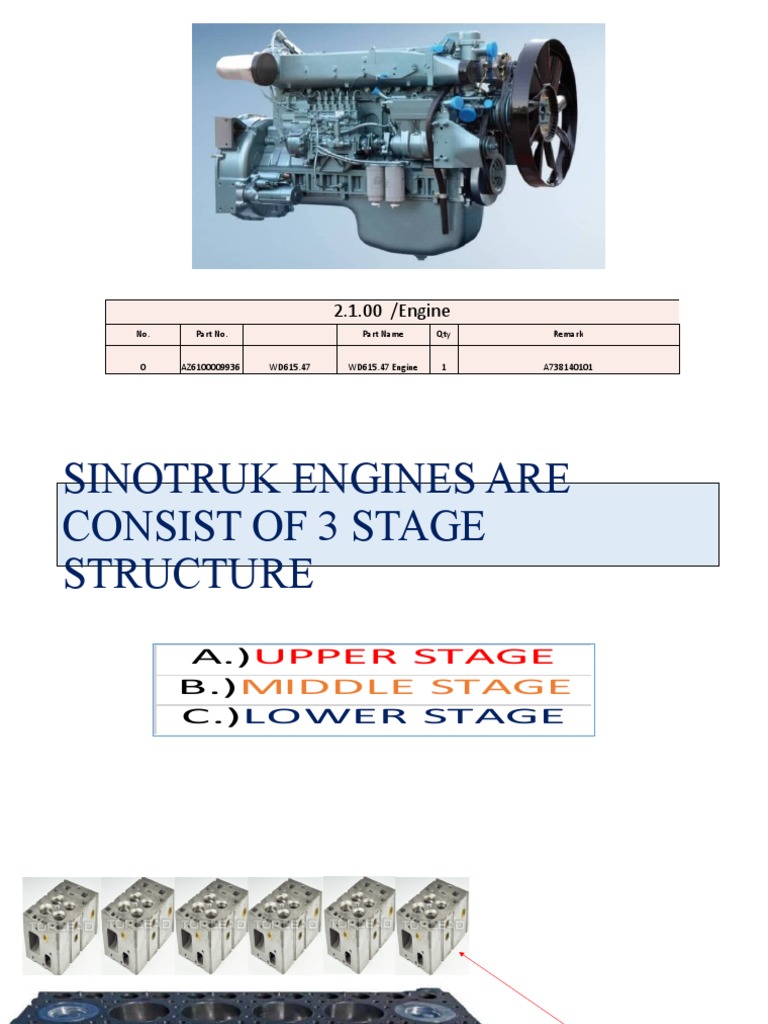 Parts Engine WD615.47 1 | PDF | Washer (Hardware) | Internal Combustion Engine