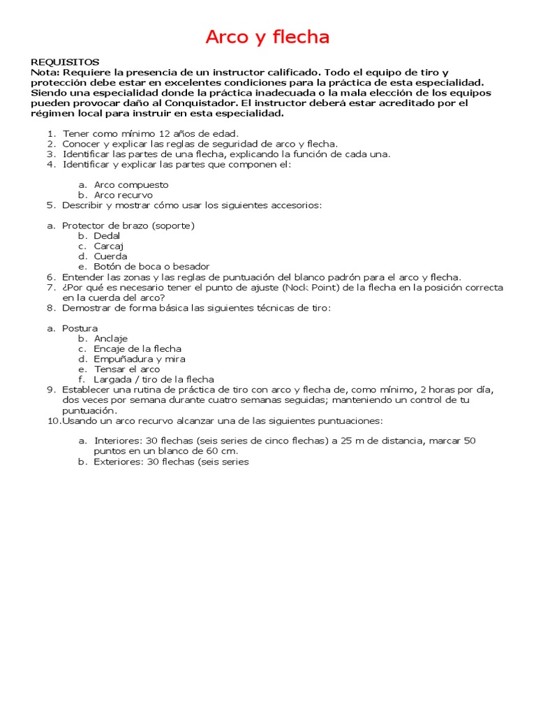 Arco Y Flecha Pdf