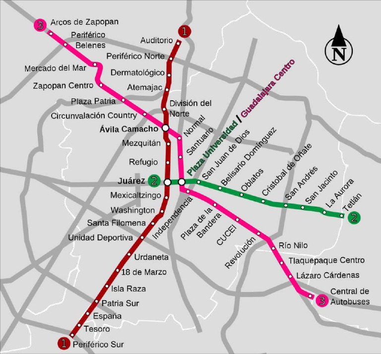 PDF Líneas del metro - Mapa con estaciones y calles de la CDMX ...