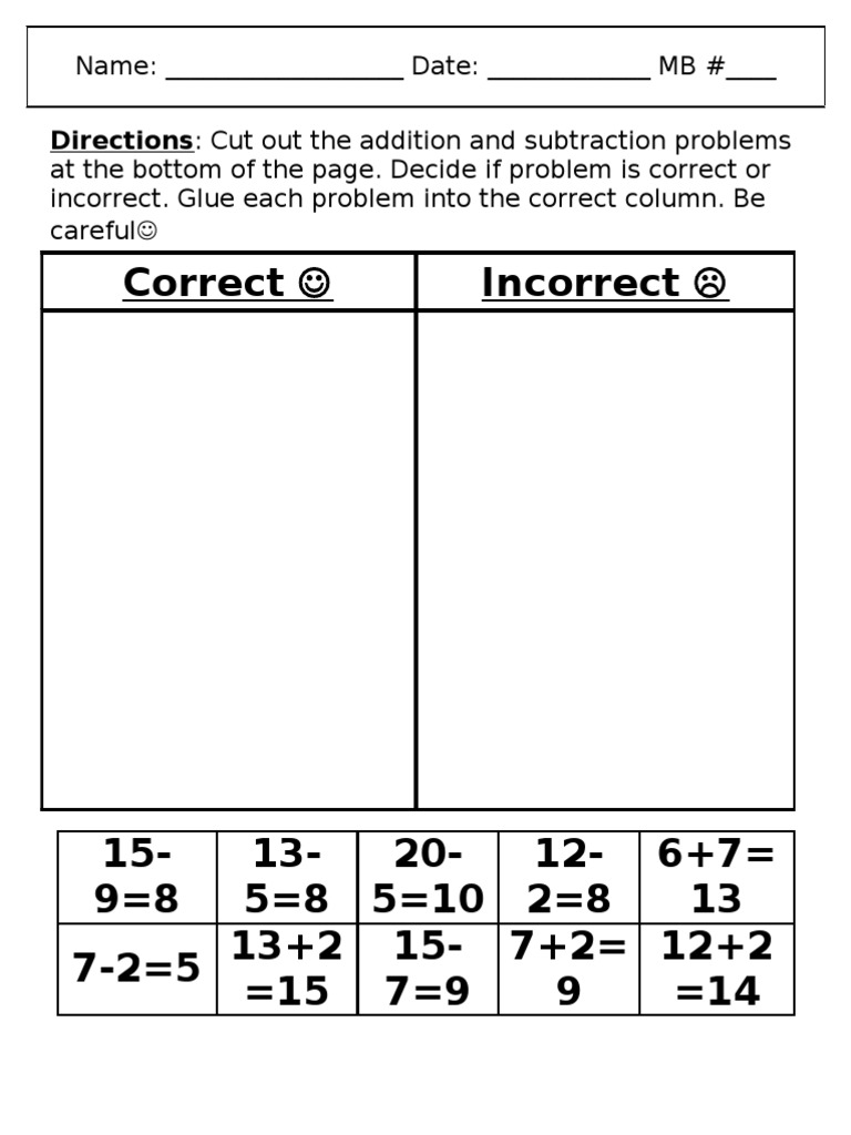 Addition and Subtraction Sort | PDF | Business