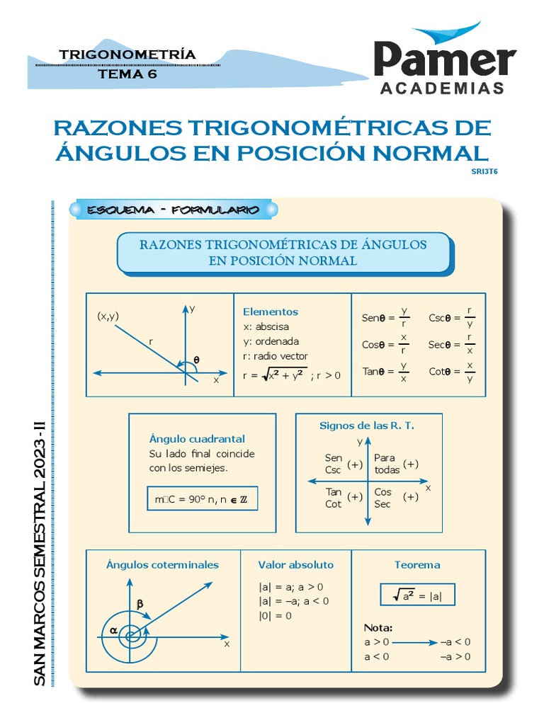 T Sem6 Razones Trigonométricas (PN) | PDF