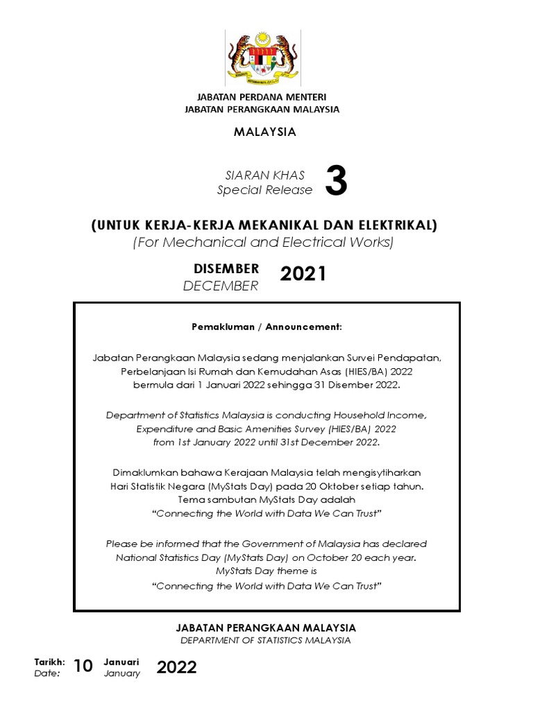 Siaran Khas 3 (Msia) Dis 2021 | PDF