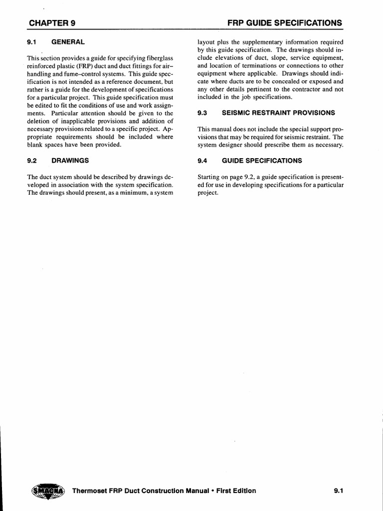 FRP Guide Specification | Download Free PDF | Duct (Flow ... FRP Guide Specification | Download Free PDF | Duct (Flow ...