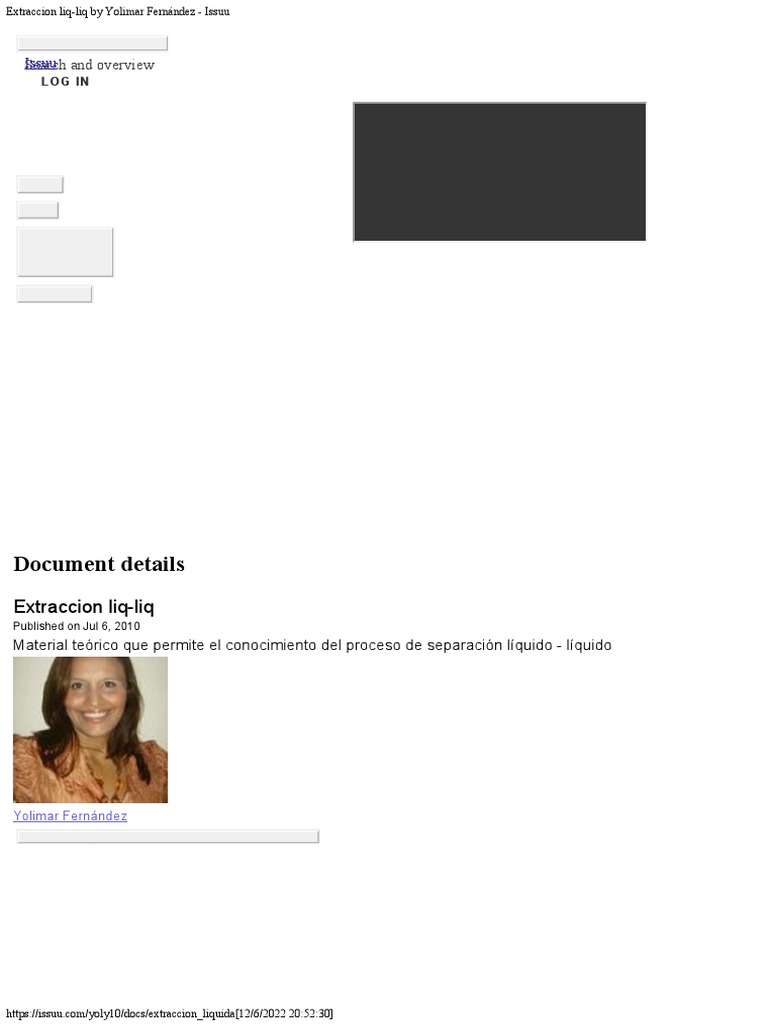 Extraccion Liq-Liq by Yolimar Fernández - Issuu | Download Free PDF | Advertising | Computing