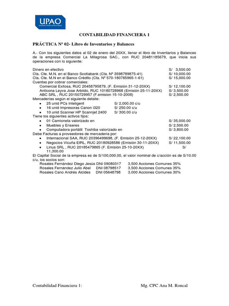Practica de Inv y Balances - 2 | PDF Practica de Inv y Balances - 2 | PDF