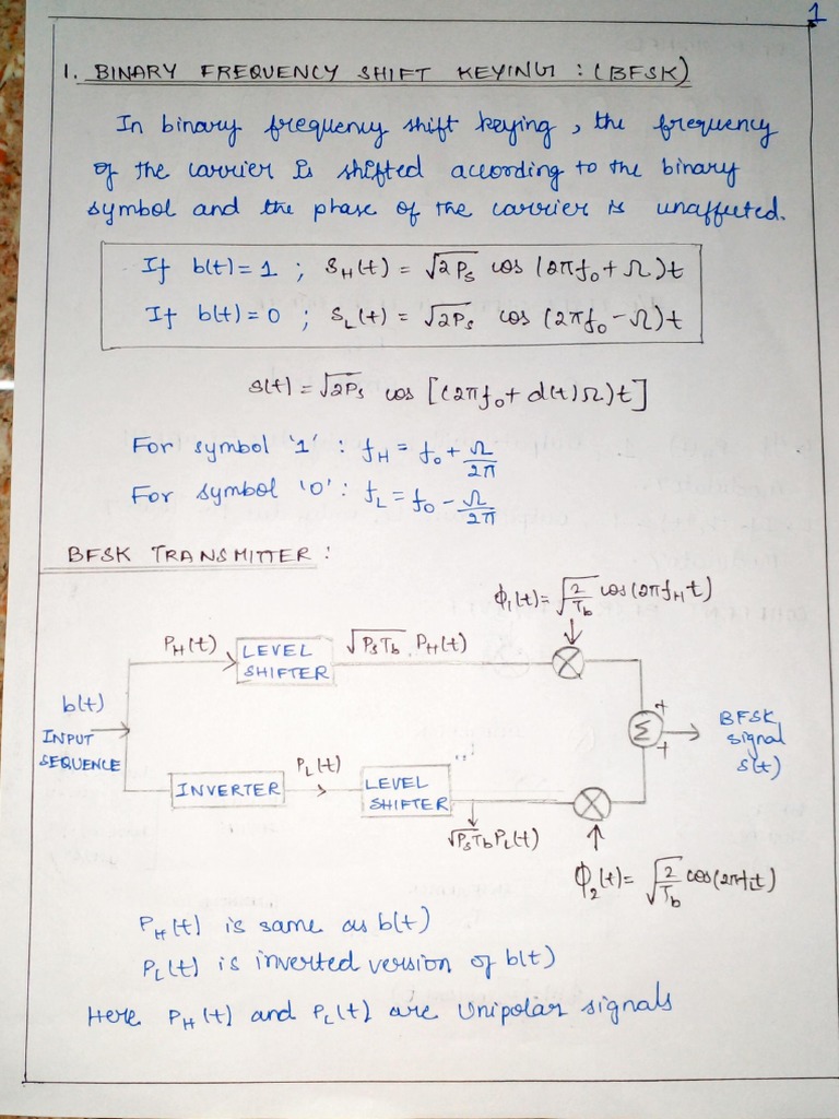BFSK Notes | PDF