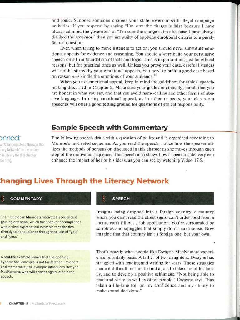 Persuasive Speech Sample For Analysis | PDF