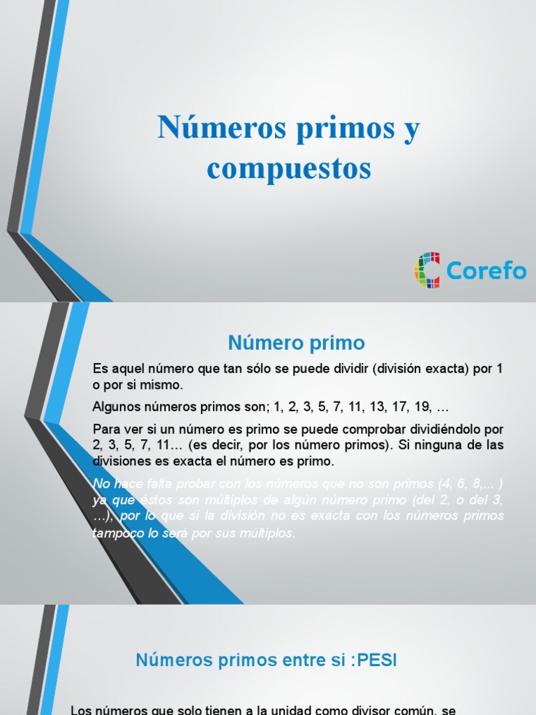 Unidad 3 - PPT-N+ Meros Primos y Compuestos | PDF | Número primo | Aritmética