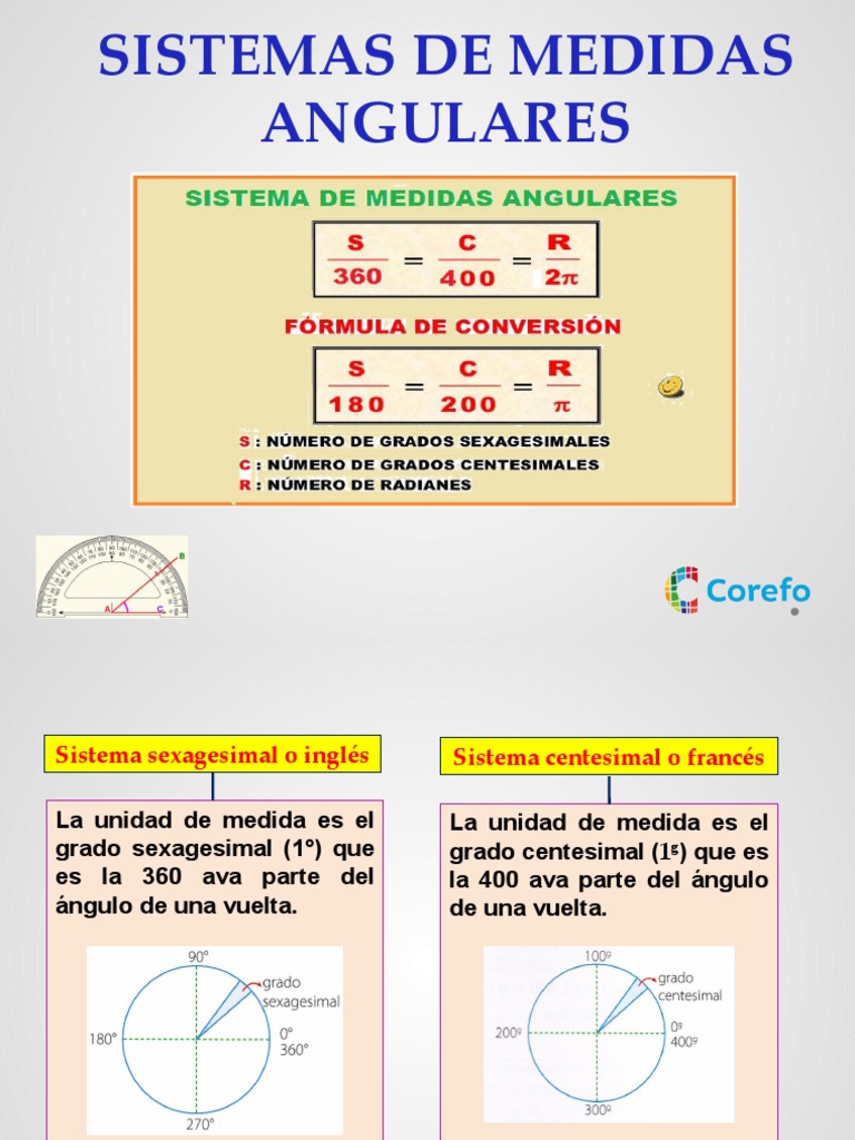 Unidad 3 - PPT-Sistemas de Medidas Angulares II | PDF | Métodos y ...