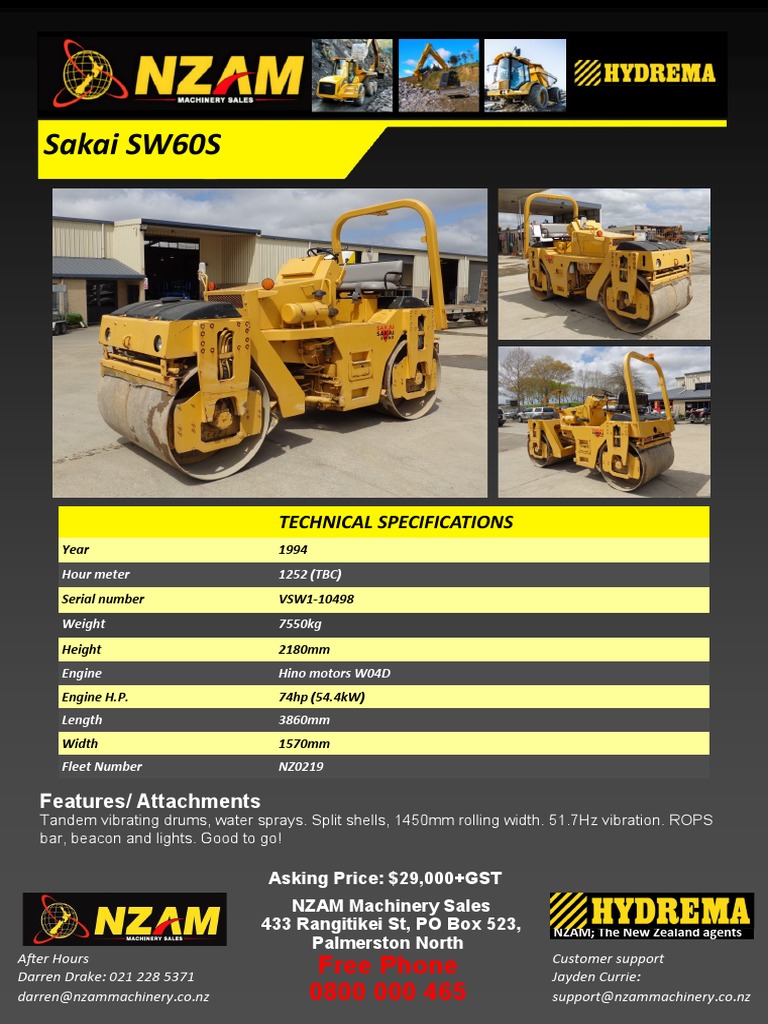 Tandem Sakai SW60 | PDF