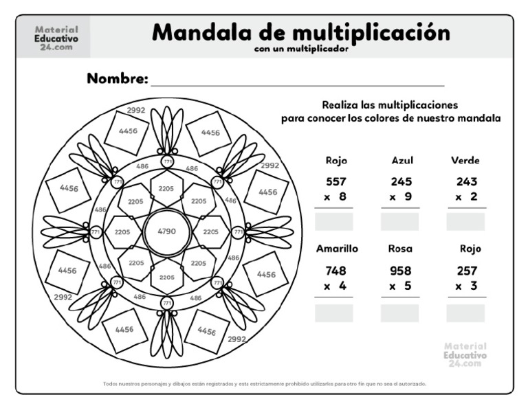 Mandala de Multipliacacion Con Un Multiplicador | PDF