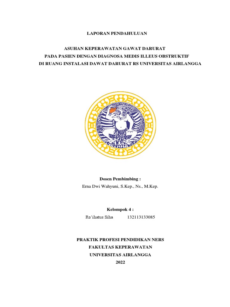 Contoh Laporan Pendahuluan Ileus Obstruktif | PDF