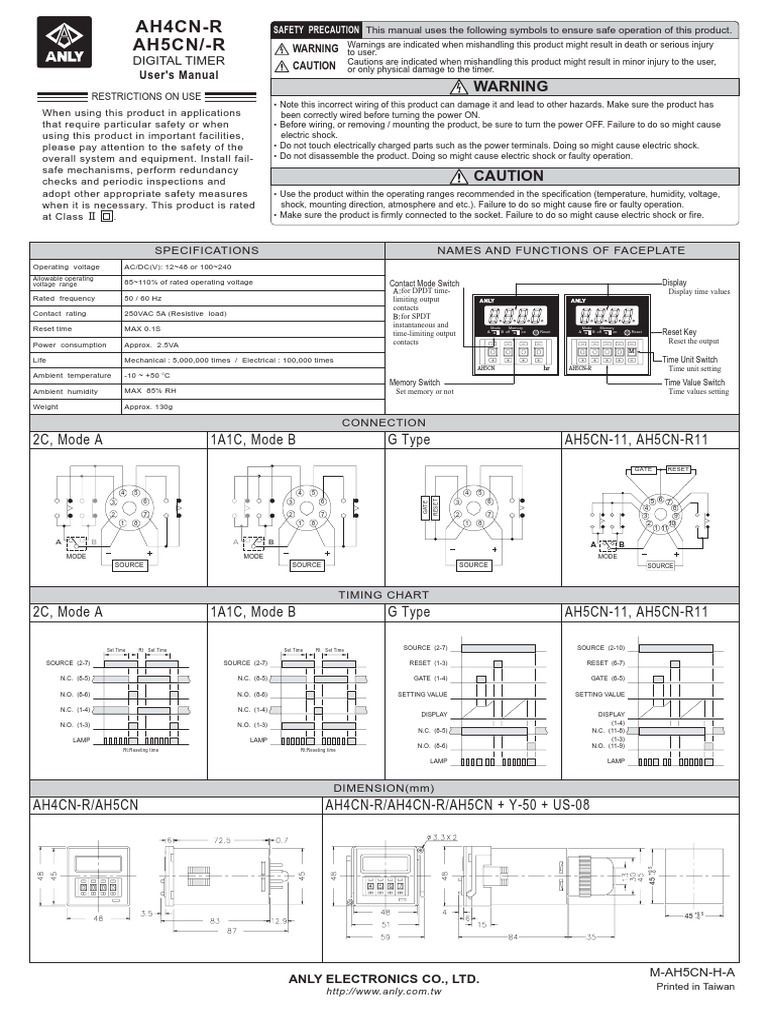 Ah5cn (M) Ha | PDF | Switch | Electrical Wiring