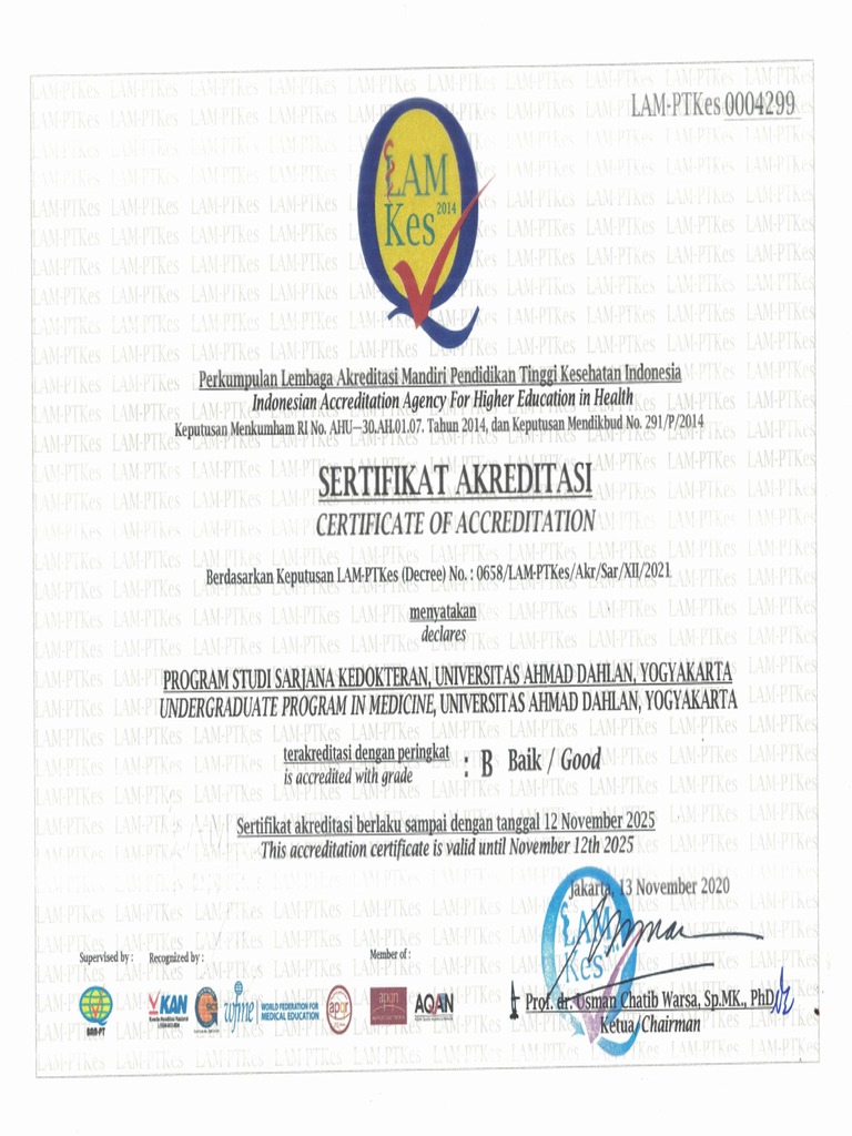 Sertifikat Akreditasi Kedokteran | PDF