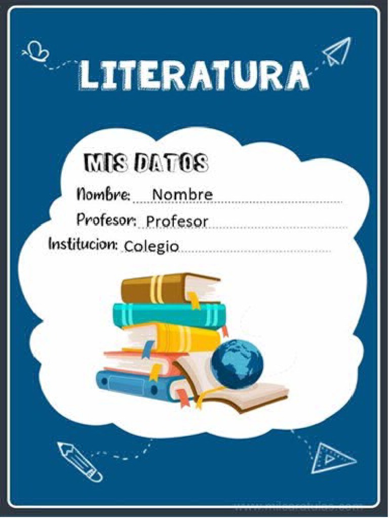 Caratula de LITERATURA | PDF