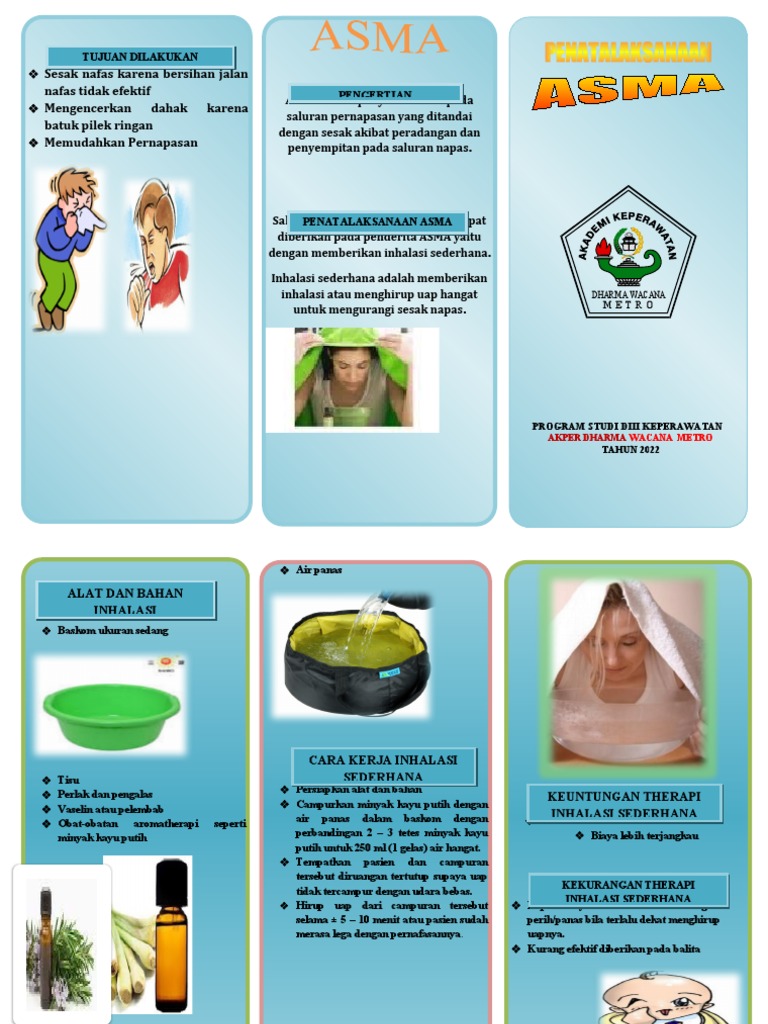 Leafleat Inhalasi Sederhana ASMA | PDF